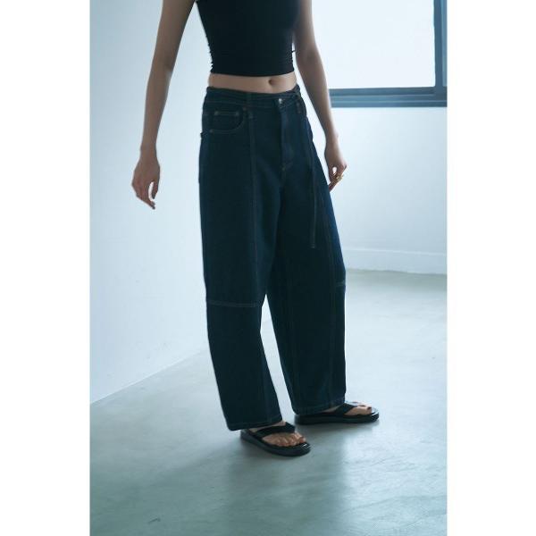 ZOZO問い合わせ番号:105549956ショップ:marjour，マージュールブランド:marjour，マージュール商品名:10OZ BARREL LEG DENIMカテゴリ:パンツ>デニムパンツブランド品番:752335素材:綿1...
