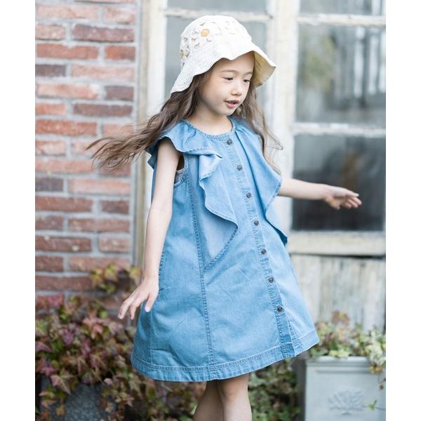 『タイムセール実施中』ZOZO問い合わせ番号:105550202ショップ:RIO，リオブランド:RIO，リオ商品名:【接触冷感】アトリエデニム・リセ（フリルワンピース）カテゴリ:ワンピース/ドレス>ワンピースブランド品番:P15110...