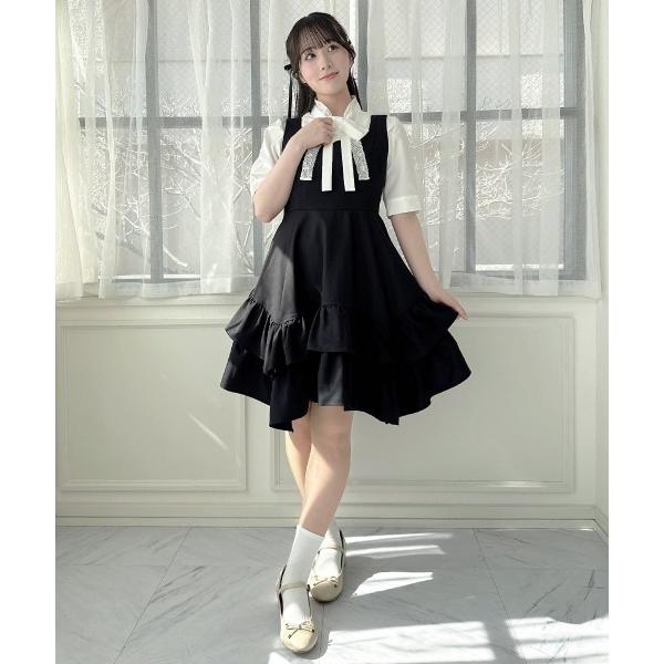 ZOZO問い合わせ番号:105550235ショップ:F i.n.t，フィントブランド:F i.n.t，フィント，an another angelus，アンアナザーアンジェラス商品名:ボリュームフリルヘムミニジャンパースカート/fint フィ...