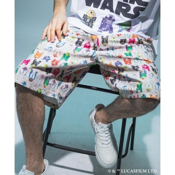 ZOZO問い合わせ番号:105550489ショップ:SAKAZEN，サカゼンブランド:SAKAZEN，サカゼン商品名:『STAR WARS/スター・ウォーズ』ショートパンツ メンズ 大きいサイズ デザインパンツ「R2-D2」デザインプリント...