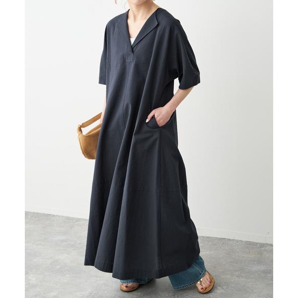 ZOZO問い合わせ番号:105550555ショップ:Spick &amp; Span，スピック アンド スパンブランド:Spick &amp; Span，スピックアンドスパン商品名:パフスリーブサッカードレスカテゴリ:ワンピース/ドレス&g...