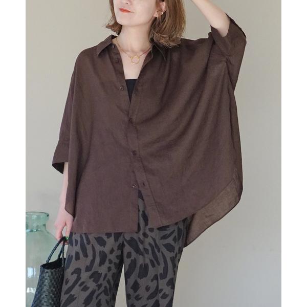 ZOZO問い合わせ番号:105550561ショップ:Spick &amp; Span，スピック アンド スパンブランド:Spick &amp; Span，スピックアンドスパン商品名:ラミーブレンドドルマンスリーブシャツカテゴリ:トップス&g...