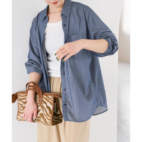 ZOZO問い合わせ番号:105550563ショップ:Spick &amp; Span，スピック アンド スパンブランド:Spick &amp; Span，スピックアンドスパン商品名:2.25オンスシアーデニムシャツカテゴリ:トップス>...