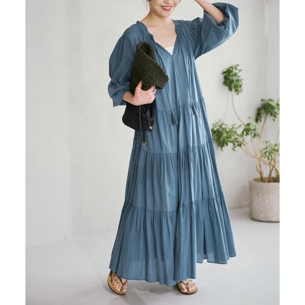 ZOZO問い合わせ番号:105550905ショップ:Spick &amp; Span，スピック アンド スパンブランド:Spick &amp; Span，スピックアンドスパン商品名:HYU 2WAYティアードワンピースカテゴリ:ワンピース/...