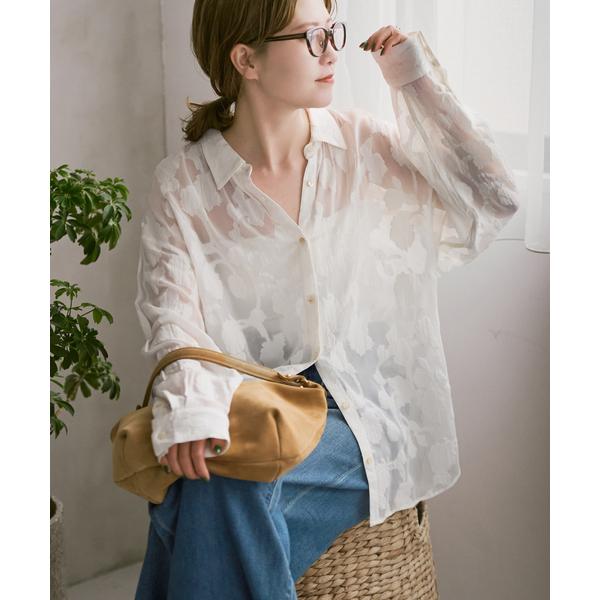 ZOZO問い合わせ番号:105550911ショップ:Spick &amp; Span，スピック アンド スパンブランド:Spick &amp; Span，スピックアンドスパン商品名:HYU フラワージャガードシャツカテゴリ:トップス>...