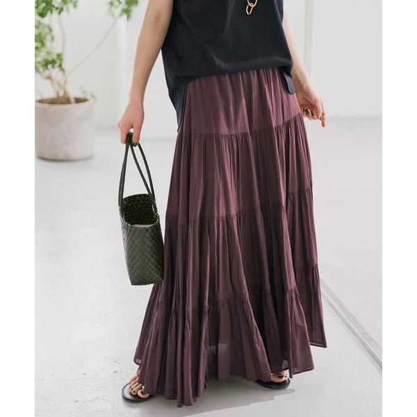 ZOZO問い合わせ番号:105550930ショップ:Spick &amp; Span，スピック アンド スパンブランド:Spick &amp; Span，スピックアンドスパン商品名:HYU ギャザーティアードスカートカテゴリ:スカート&gt...