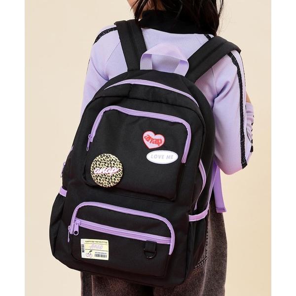 ZOZO問い合わせ番号:105586432ショップ:ANAP，アナップブランド:ANAP kids，アナップキッズ商品名:BIG缶バッジ付 リュックカテゴリ:バッグ>バックパック/リュックブランド品番:429-3615素材:ポリエステ...