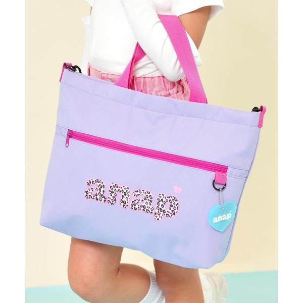 ZOZO問い合わせ番号:105586434ショップ:ANAP，アナップブランド:ANAP kids，アナップキッズ商品名:ヒョウ柄 ロゴ 2way トートバッグカテゴリ:バッグ>トートバッグブランド品番:429-3617素材:ポリエス...