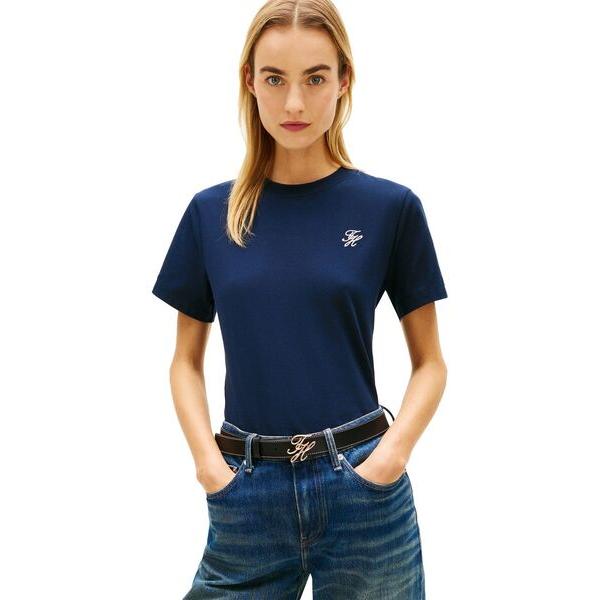 ZOZO問い合わせ番号:105586591ショップ:TOMMY HILFIGER，トミー ヒルフィガーブランド:TOMMY HILFIGER，トミーヒルフィガー商品名:TH SCRIPT REG C-NK SS TEEカテゴリ:トップス&g...