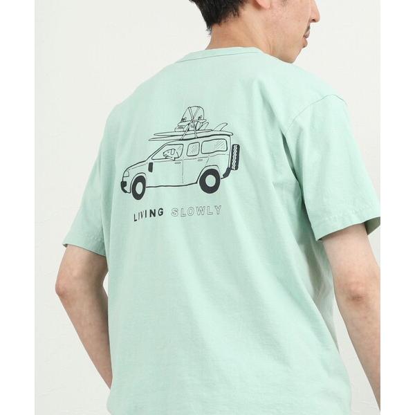 『タイムセール実施中』ZOZO問い合わせ番号:105586779ショップ:NOLLEY'S，ノーリーズブランド:NOLLEY'S，ノーリーズ商品名:別注 SLOWLY WAGON バックプリント グラフィックTシャツ 26SSカテゴリ:トッ...