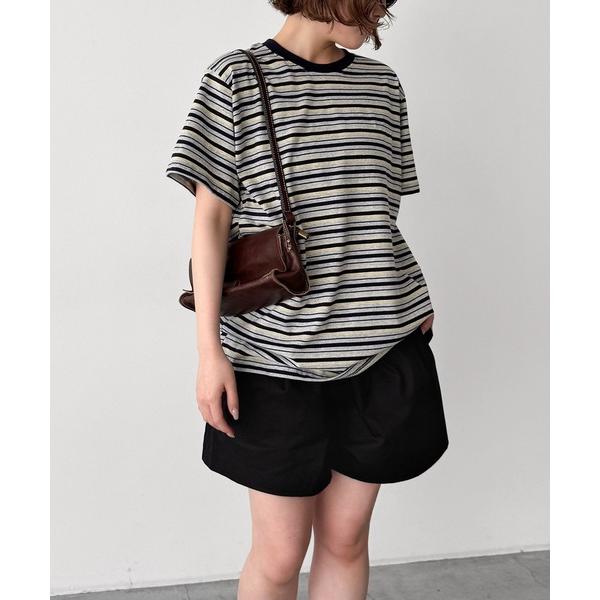 ZOZO問い合わせ番号:105588077ショップ:CANAL JEAN，キャナルジーンブランド:CANAL JEAN，キャナルジーン商品名:Lakey Park　胸刺繍マルチボーダーTシャツカテゴリ:トップス>Tシャツ/カットソーブ...