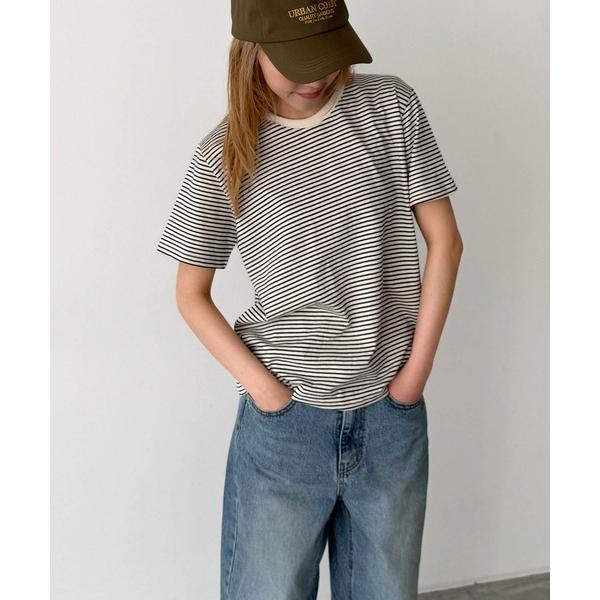 ZOZO問い合わせ番号:105588078ショップ:CANAL JEAN，キャナルジーンブランド:CANAL JEAN，キャナルジーン，Sleek，スリーク商品名:SLEEK　ナローボーダーリンガーTシャツカテゴリ:トップス>Tシャツ...