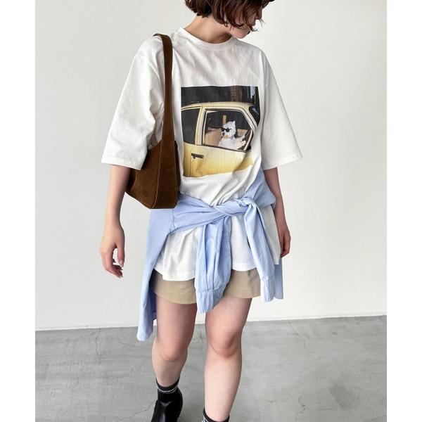 ZOZO問い合わせ番号:105588087ショップ:CANAL JEAN，キャナルジーンブランド:CANAL JEAN，キャナルジーン商品名:Lakey Park　driving dog Tシャツカテゴリ:トップス>Tシャツ/カットソ...