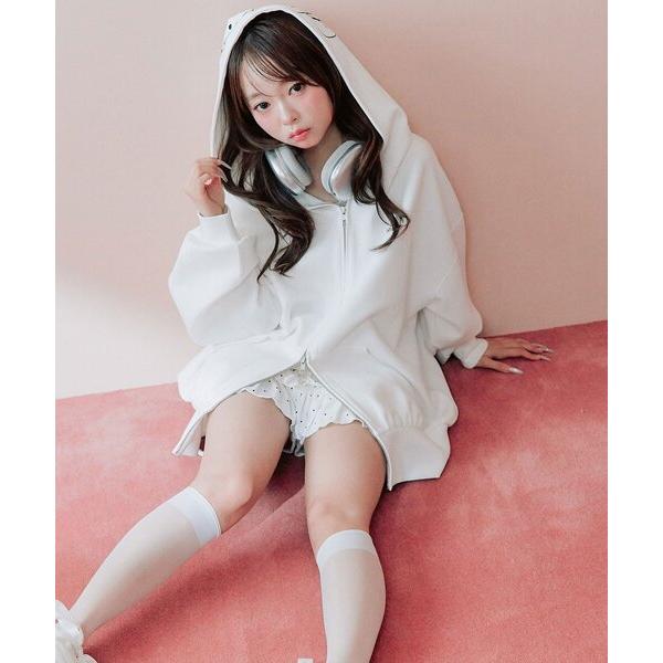 『タイムセール実施中』ZOZO問い合わせ番号:105588168ショップ:OLIVE des OLIVE，オリーブ デ オリーブブランド:OLIVE des OLIVE，オリーブデオリーブ商品名:フードロゴ刺繍キラキラパーカーカテゴリ:トッ...