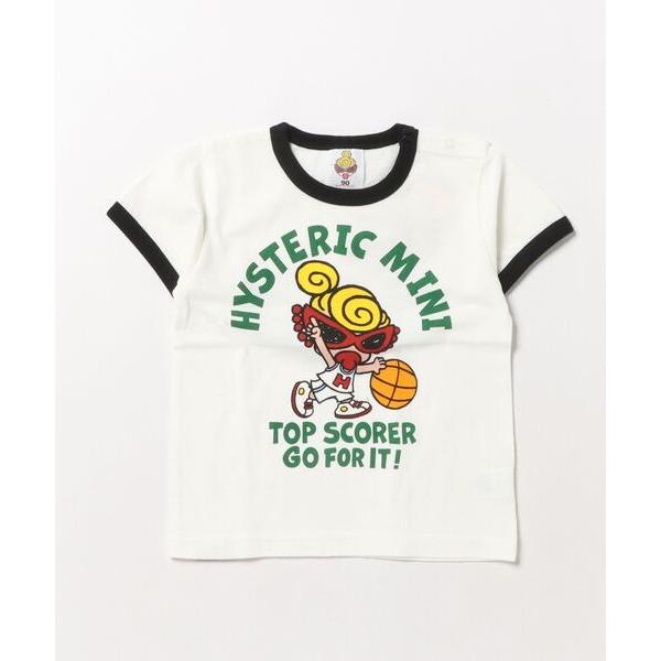 ZOZO問い合わせ番号:105588493ショップ:HYSTERIC MINI，ヒステリックミニブランド:HYSTERIC MINI，ヒステリックミニ商品名:HYSTERIC MINI HOOPS リンガー半袖Tシャツカテゴリ:トップス&g...