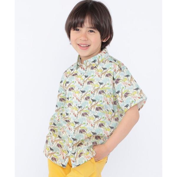 ZOZO問い合わせ番号:105588579ショップ:SHIPS KIDS，シップス キッズブランド:SHIPS，シップス商品名:SHIPS KIDS:100〜130cm / リバティ プリント 半袖 シャツカテゴリ:トップス>シャツ/...