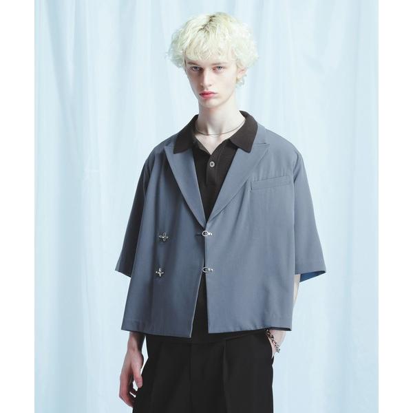 ZOZO問い合わせ番号:105588917ショップ:HARE，ハレブランド:HARE，ハレ商品名:【SET UP対応 接触冷感】メタルパーツジャケット(HARE)カテゴリ:ジャケット/アウター>テーラードジャケットブランド品番:652...