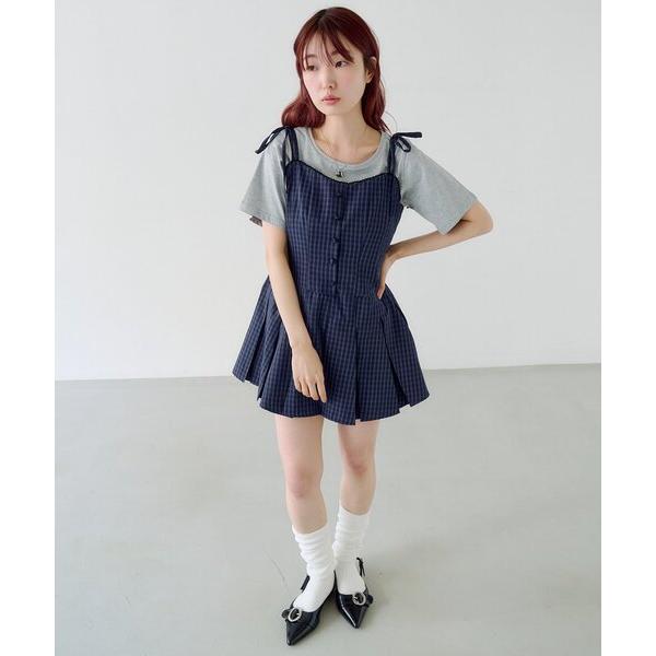 『タイムセール実施中』ZOZO問い合わせ番号:105589002ショップ:Kastane，カスタネブランド:Kastane，カスタネ商品名:【無地＆チェック柄】プリーツミニワンピースカテゴリ:ワンピース/ドレス>ワンピースブランド品番...