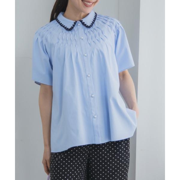 ZOZO問い合わせ番号:105589041ショップ:Spendard，スペンダードブランド:Sono，ソーノ商品名:【SONO/ソーノ】ラジアルウェーブエンブロイダリーブラウスカテゴリ:トップス>シャツ/ブラウスブランド品番:S262...
