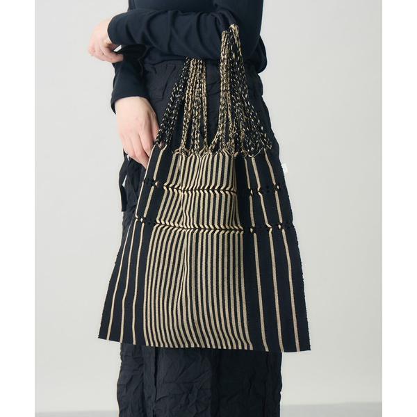 ZOZO問い合わせ番号:105589271ショップ:kuros'，クロスブランド:kuros'，クロス商品名:ハンモックバッグ　ストライプカテゴリ:バッグ>トートバッグブランド品番:8557906素材:コットン100%原産国:メキシコ...