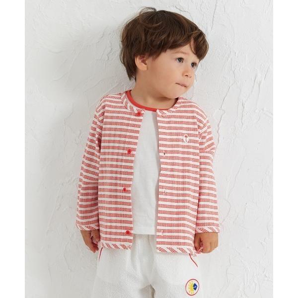 ZOZO問い合わせ番号:105589877ショップ:moimoln，モイモルンブランド:moimoln，モイモルン商品名:【2点セット】レッドボーダー柄長袖カーディガン＆タンクトップカテゴリ:トップス>アンサンブルブランド品番:M26...