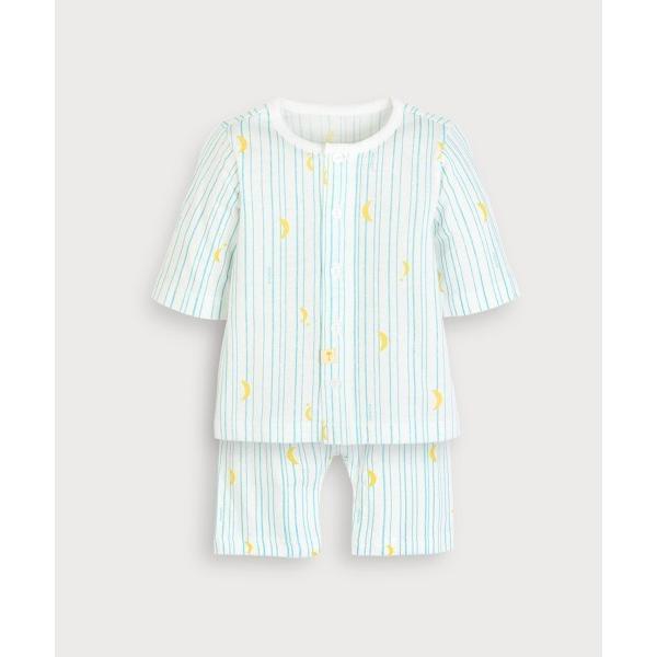 ZOZO問い合わせ番号:105589914ショップ:moimoln，モイモルンブランド:moimoln，モイモルン商品名:【ルームウェア】ムーンライト7分袖トップス＆半端丈パンツカテゴリ:ルームウェア>ルームウェア/パジャマブランド品...