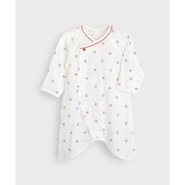 ※このアイテムは返品・交換対象外商品です。ZOZO問い合わせ番号:105589942ショップ:moimoln，モイモルンブランド:moimoln，モイモルン商品名:【mini moi】ベリー長袖コンビ肌着カテゴリ:ママ＆ベビー>肌着ブ...