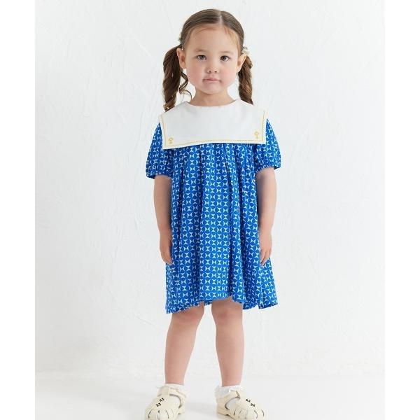 ZOZO問い合わせ番号:105589948ショップ:moimoln，モイモルンブランド:moimoln，モイモルン商品名:ミッドナイトブルーセーラーカラー半袖ワンピースカテゴリ:ワンピース/ドレス>ワンピースブランド品番:M262OP...