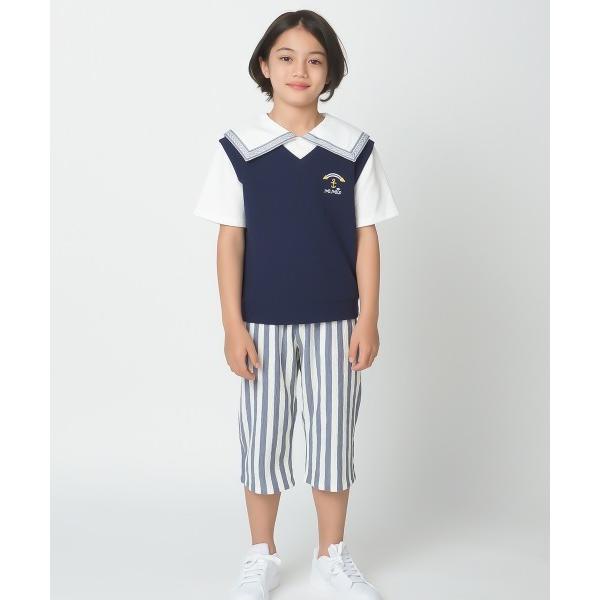 ZOZO問い合わせ番号:105590112ショップ:moimoln，モイモルンブランド:moimoln，モイモルン商品名:【セットアップ】ワッフルフェイクレイヤード半袖トップス＆パンツカテゴリ:ジャケット/アウター>セットアップブラン...
