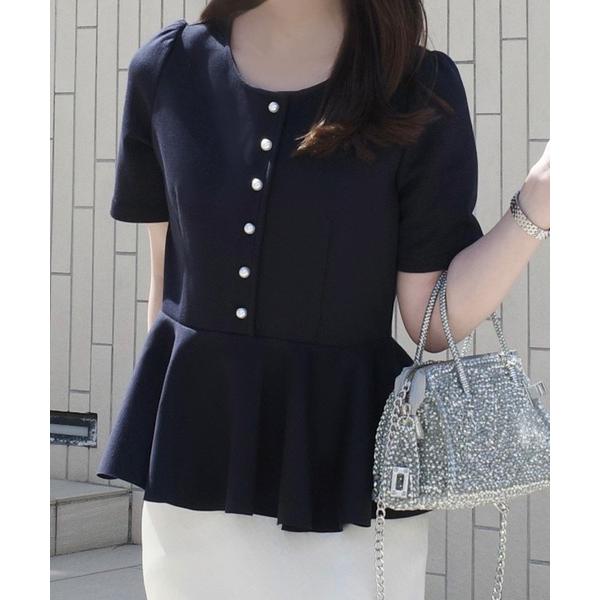 ZOZO問い合わせ番号:105590800ショップ:junoah，ジュノアブランド:junoah，ジュノア商品名:カットオフパフスリーブペプラムトップスカテゴリ:トップス>シャツ/ブラウスブランド品番:frga191-001素材:レー...