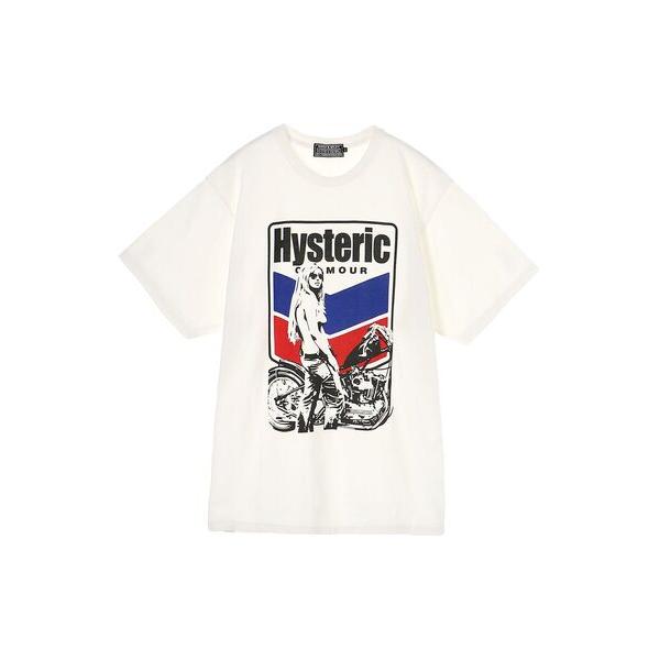 ZOZO問い合わせ番号:105591799ショップ:HYSTERIC GLAMOUR，ヒステリックグラマーブランド:HYSTERIC GLAMOUR，ヒステリックグラマー商品名:MOTORCYCLE GIRL Tシャツカテゴリ:トップス&g...