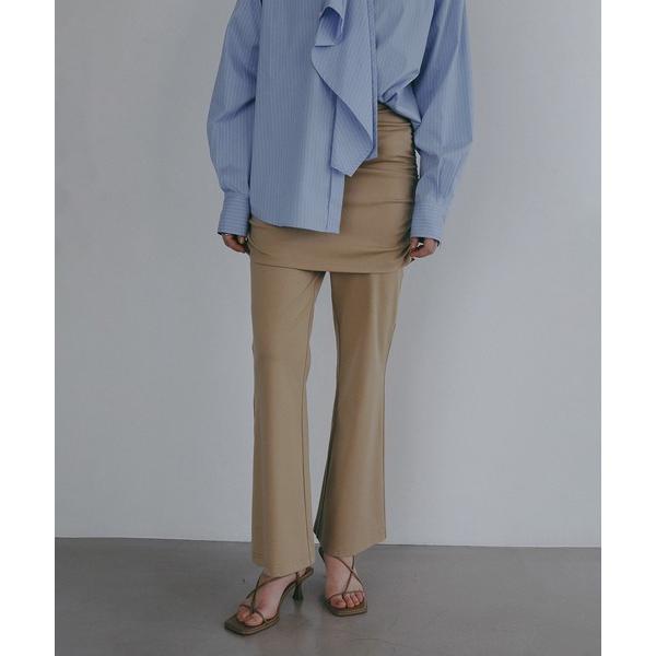 ZOZO問い合わせ番号:105591880ショップ:CLANE，クラネブランド:MANOF，マノフ商品名:SKIRT SET RELAX PANTSカテゴリ:パンツ>その他パンツブランド品番:80110-7123素材:ナイロン52%レ...