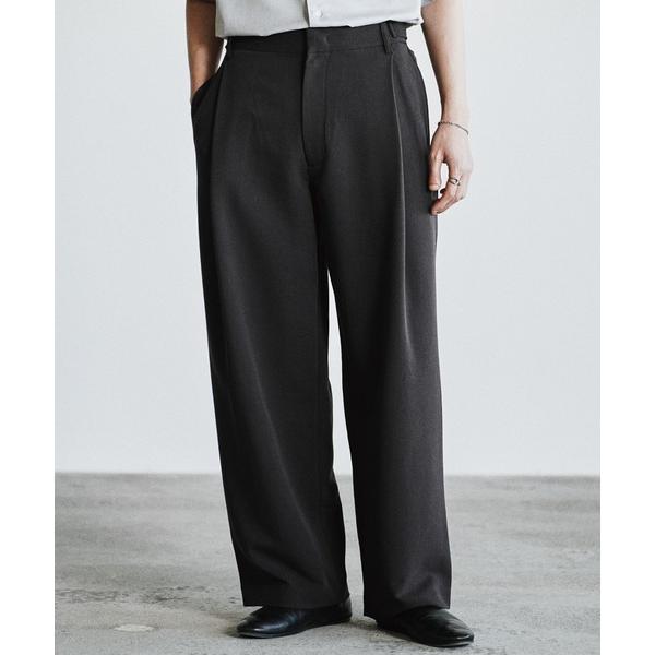 ZOZO問い合わせ番号:105592009ショップ:MONO-MART，モノマートブランド:WYM LIDNM，ウィム バイ リドム商品名:DOUBLE CLOTH DEEP TUCK SLACKSカテゴリ:パンツ>スラックスブランド...