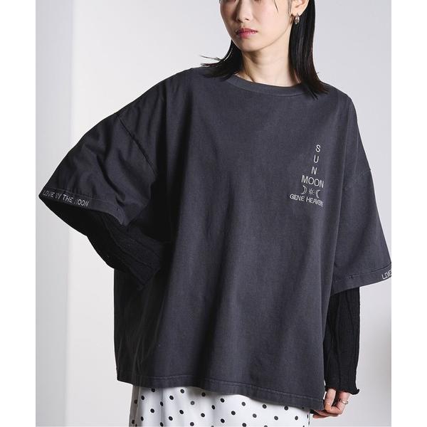 ZOZO問い合わせ番号:105627440ショップ:ROSE BUD，ローズバッドブランド:ROSE BUD，ローズバッド商品名:(GENE HEAVENS)EMBROIDERY TEEカテゴリ:トップス>Tシャツ/カットソーブランド...