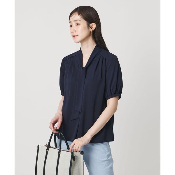 ZOZO問い合わせ番号:105628020ショップ:UNITED ARROWS，ユナイテッドアローズブランド:UNITED ARROWS，ユナイテッドアローズ商品名:ボウタイ ショートスリーブ ブラウスカテゴリ:トップス>シャツ/ブラ...