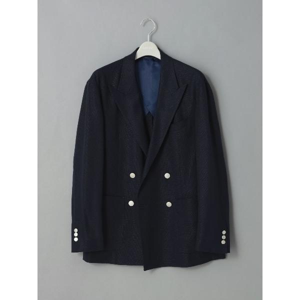 ZOZO問い合わせ番号:105628370ショップ:SUIT SQUARE，スーツスクエアブランド:GOOVI，グービ，SUIT SQUARE，スーツスクエア商品名:GOOVI／ダブルブレストジャケット／バンブーウールメッシュ／織柄カテゴリ...