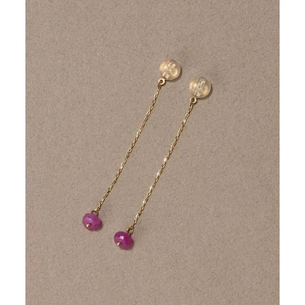 ※このアイテムは返品・交換対象外商品です。ZOZO問い合わせ番号:105663723ショップ:JEWEL ADDICT，ジュエルアディクトブランド:JUPITER，ジュピター商品名:【K10】ルビーピアスキャッチ/全長約47mmカテゴリ:ア...