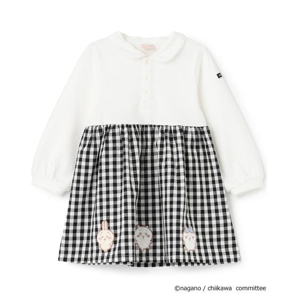 『セール実施中』ZOZO問い合わせ番号:105663813ショップ:petit main，プティマインブランド:petit main，プティマイン商品名:【アニメちいかわ】ドッキングワンピースカテゴリ:ワンピース/ドレス>ワンピースブ...