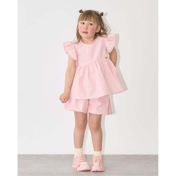 『タイムセール実施中』ZOZO問い合わせ番号:105663830ショップ:petit main，プティマインブランド:Lycee mine，リセマイン，petit main，プティマイン商品名:【セットアップ】なみなみペプラムブラウス・バル...