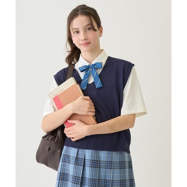 ZOZO問い合わせ番号:105663869ショップ:NARUMIYA ONLINE，ナルミヤ オンラインブランド:pom ponette junior，ポンポネットジュニア商品名:【接触冷感・抗菌防臭】Vネックニットベストカテゴリ:トップス...