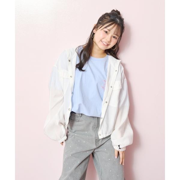 ZOZO問い合わせ番号:105663889ショップ:NARUMIYA ONLINE，ナルミヤ オンラインブランド:LOVETOXIC，ラブトキシック商品名:【UV/防花粉】シアーパーカーカテゴリ:トップス>パーカーブランド品番:836...