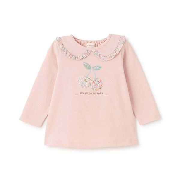 ZOZO問い合わせ番号:105663916ショップ:sense of wonder，センスオブワンダーブランド:sense of wonder，センスオブワンダー商品名:リバティチェリー長袖Tシャツカテゴリ:トップス>Tシャツ/カット...