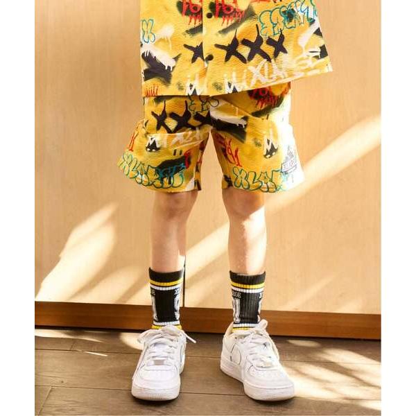 『セール実施中』ZOZO問い合わせ番号:105663931ショップ:X-girl Stages，エックスガール ステージスブランド:XLARGE KIDS，エクストララージキッズ商品名:スプレーアート総柄 ショートパンツカテゴリ:パンツ&g...