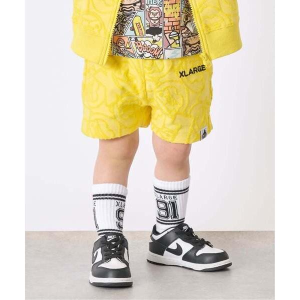 ZOZO問い合わせ番号:105663933ショップ:X-girl Stages，エックスガール ステージスブランド:XLARGE KIDS，エクストララージキッズ商品名:ファニーゴリラパイルジャカード ショートパンツカテゴリ:パンツ>...