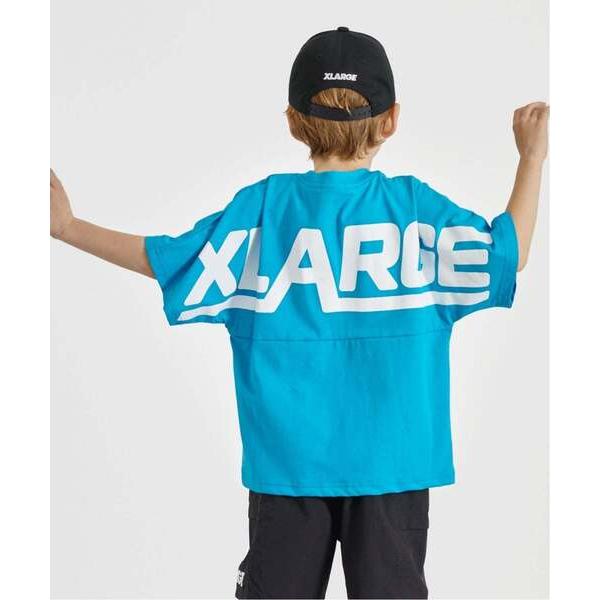 ZOZO問い合わせ番号:105663946ショップ:X-girl Stages，エックスガール ステージスブランド:XLARGE KIDS，エクストララージキッズ商品名:バックロゴ 切り替え半袖Tシャツカテゴリ:トップス>Tシャツ/カ...