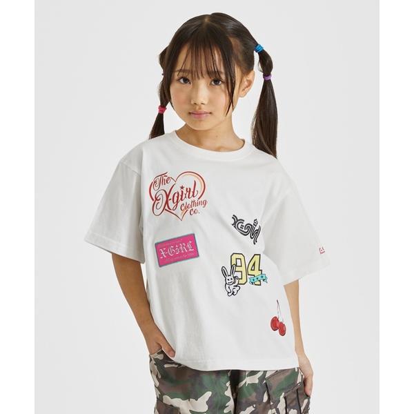 ZOZO問い合わせ番号:105663951ショップ:X-girl Stages，エックスガール ステージスブランド:X-girl Stages，エックスガールステージス商品名:MIXロゴプリント 半袖Tシャツカテゴリ:トップス>Tシャ...