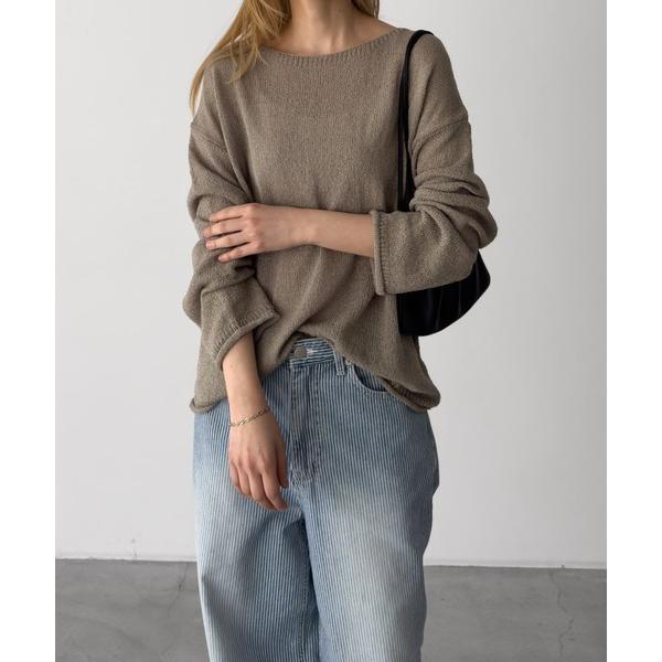 ZOZO問い合わせ番号:105700053ショップ:CANAL JEAN，キャナルジーンブランド:CANAL JEAN，キャナルジーン，El mar，エルマール商品名:El mar　シアーボートネックニットカテゴリ:トップス>ニット/...