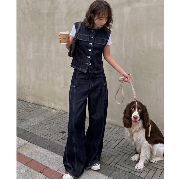 『タイムセール実施中』ZOZO問い合わせ番号:105700588ショップ:Bonjour Sagan，ボンジュールサガンブランド:Lateru，ラテル商品名:デニムセットアップカテゴリ:ジャケット/アウター>セットアップブランド品番:...