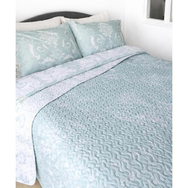 ZOZO問い合わせ番号:105700982ショップ:WORLD ONLINE STORE SELECT，ワールドオンラインストアセレクトブランド:LAURA ASHLEY，ローラアシュレイ商品名:ジョゼッテ柄／ダックエッグ  キルトマルチカ...