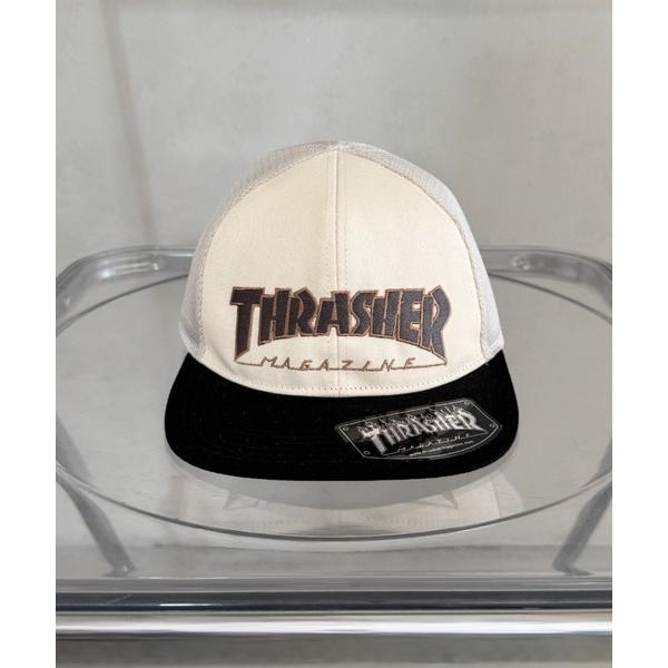 ZOZO問い合わせ番号:105702824ショップ:Outfitter lab，アウトフィッターラボブランド:THRASHER，スラッシャー商品名:THRASHER MAGAZINE ロゴ刺繍 キッズ メッシュ スナップバックキャップカテゴ...